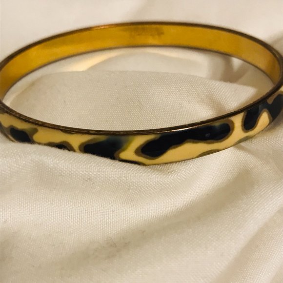 J. Crew | Jewelry | J Crew Leopard Print Bangle Bracelet | Poshmark